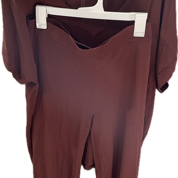 Zara | Pants & Jumpsuits | Zara Matching Lounge Set Wide Leg | Poshmark